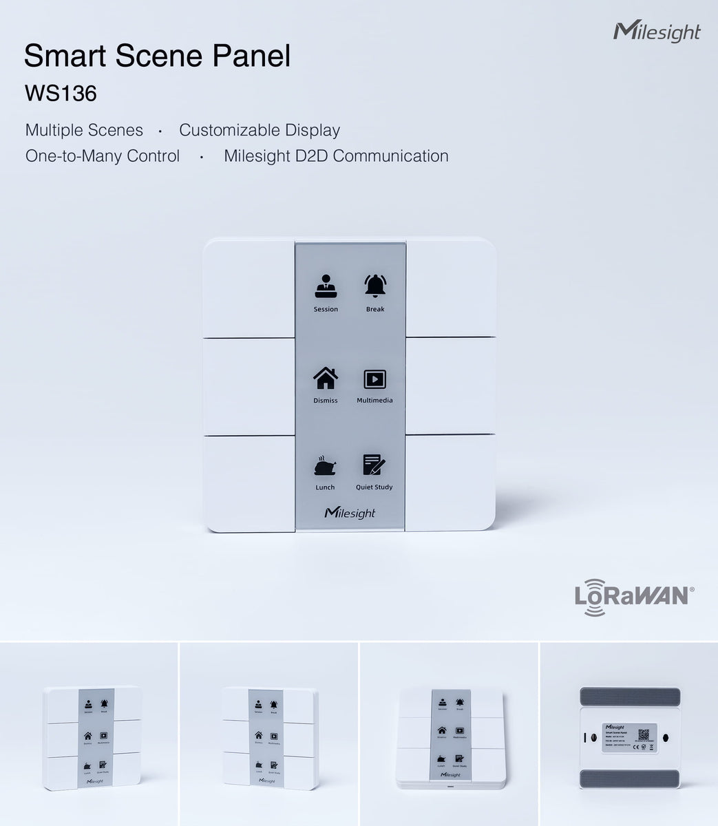 Milesight Smart Scene Panel WS136 / WS156 – MCCI