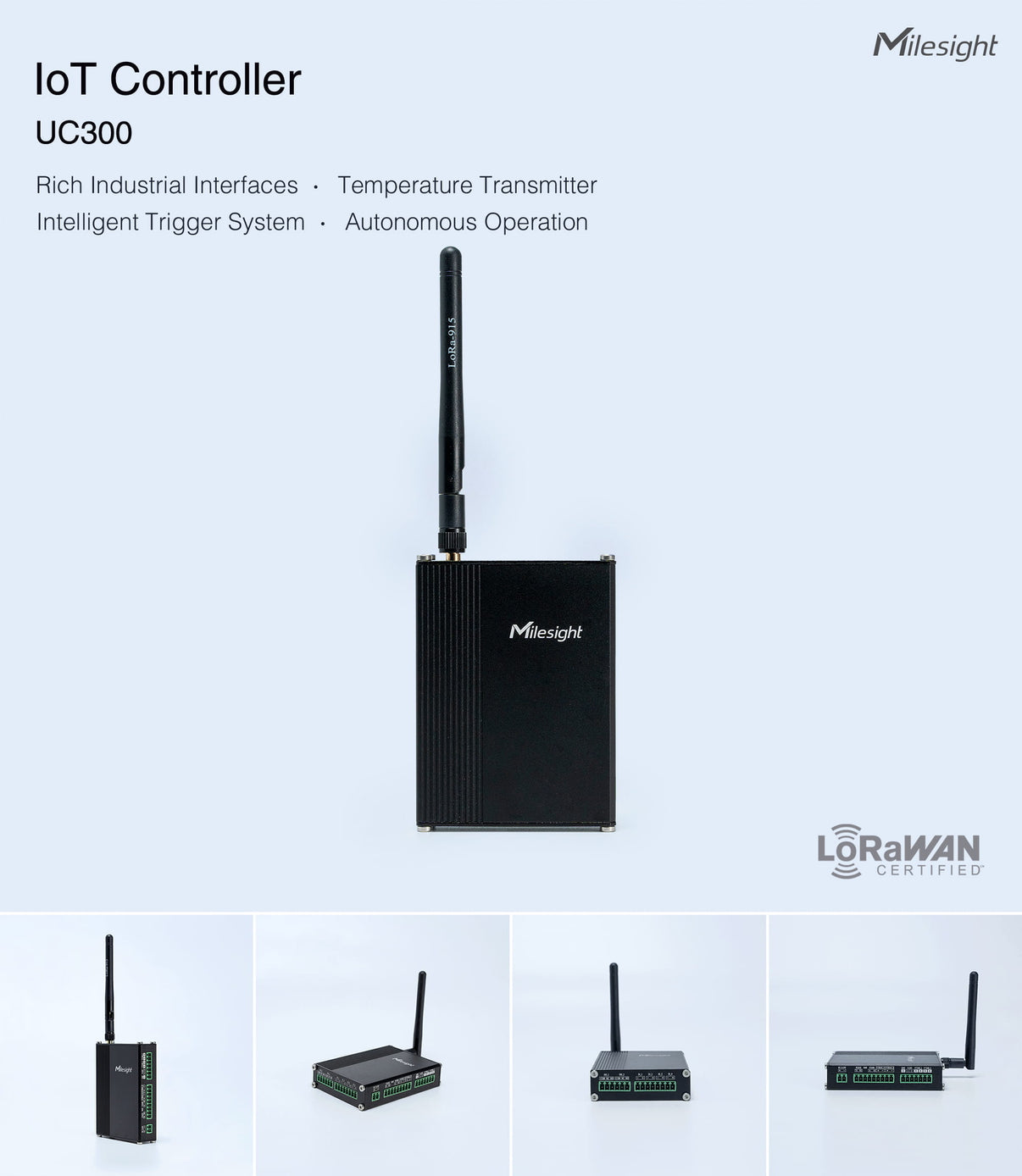 Milesight IoT controller UC300 Series – MCCI