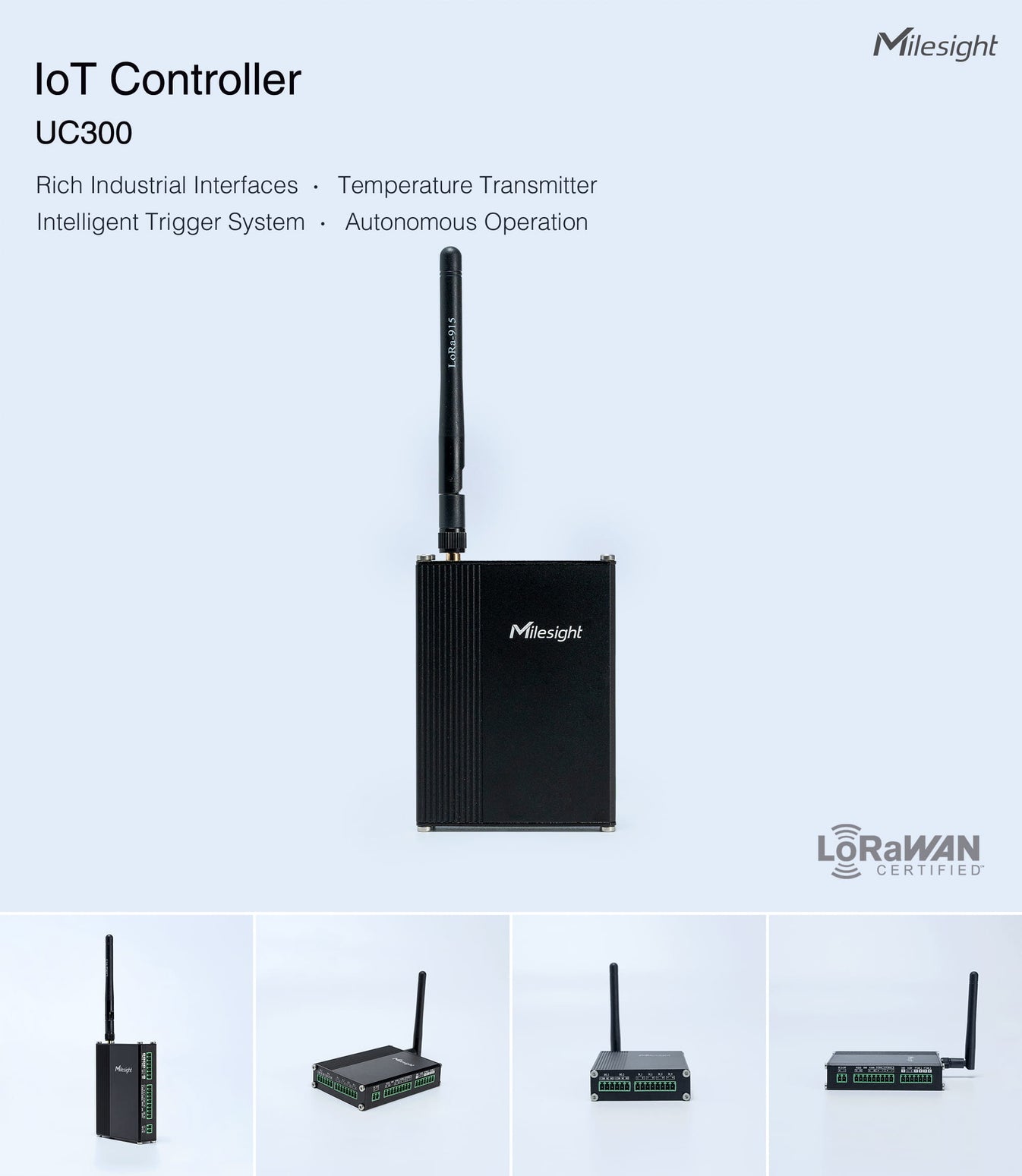 Milesight IoT controller UC300 Series – MCCI