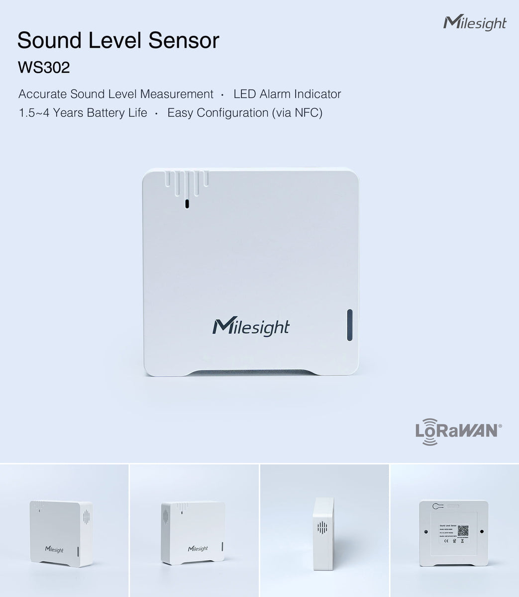 Milesight Sound Level Sensor WS302 – MCCI